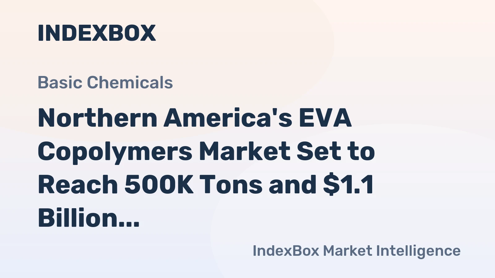 Northern America's EVA Copolymers Market Set to Reach 500K Tons and $1.1 Billion