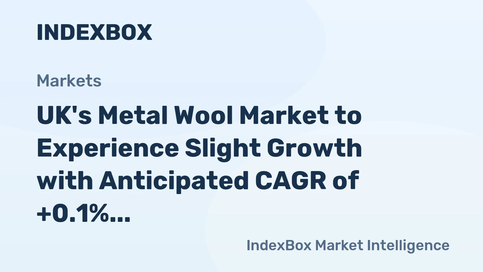 UK's Metal Wool Market to Experience Slight Growth with Anticipated CAGR of +0.1%