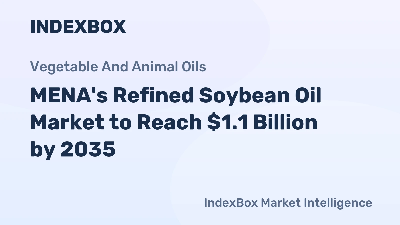 MENA's Refined Soybean Oil Market to Reach $1.1 Billion by 2035
