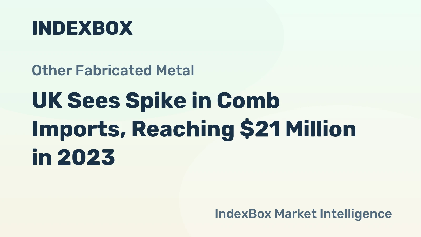 UK Sees Spike in Comb Imports, Reaching $21 Million in 2023