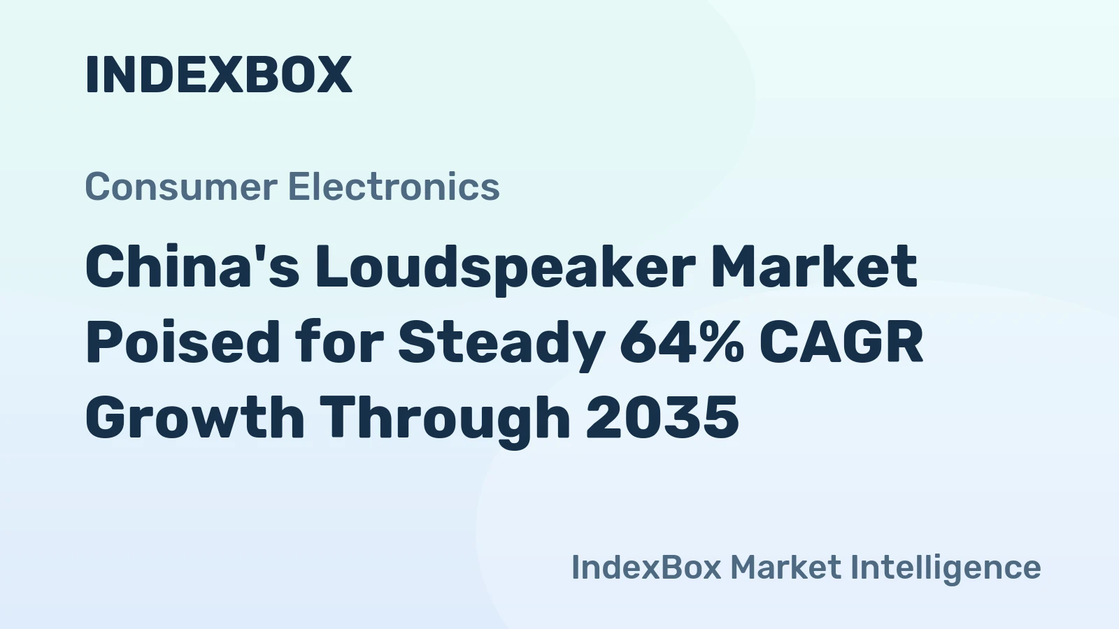 China's Loudspeaker Market Poised for Steady 64% CAGR Growth Through 2035