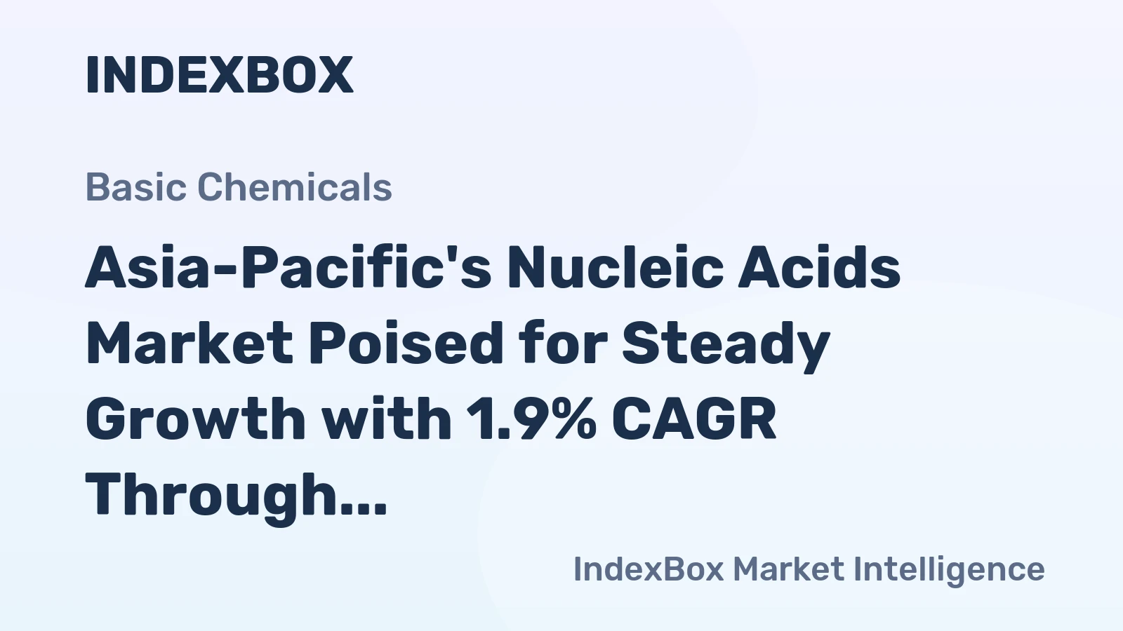 Asia-Pacific's Nucleic Acids Market Poised for Steady Growth with 1.9% CAGR Through 2035