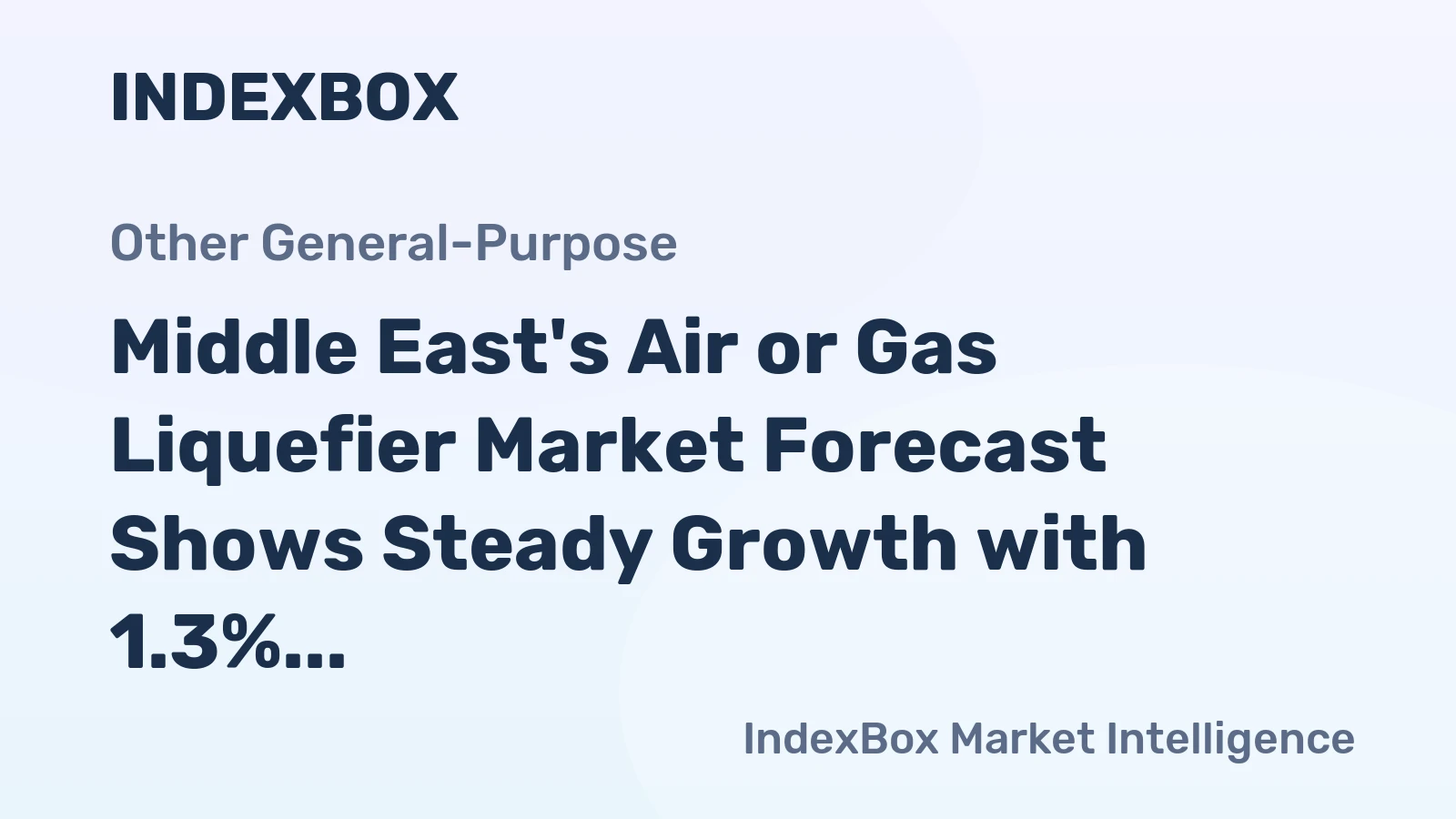 Middle East's Air or Gas Liquefier Market Forecast Shows Steady Growth with 1.3% CAGR Through 2035