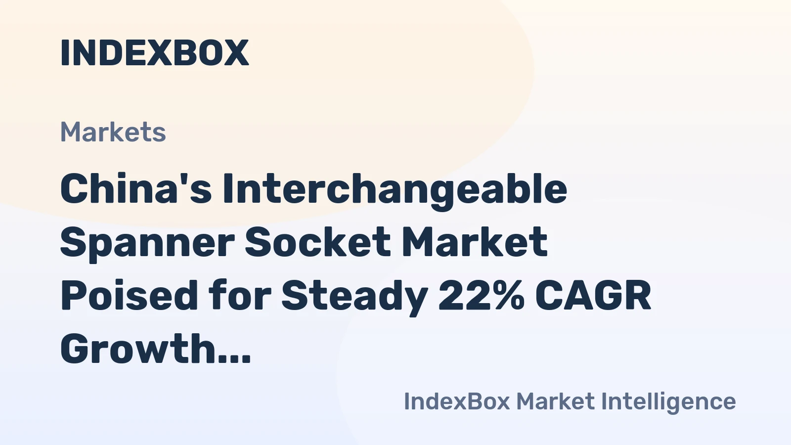 China's Interchangeable Spanner Socket Market Poised for Steady 22% CAGR Growth Through 2035