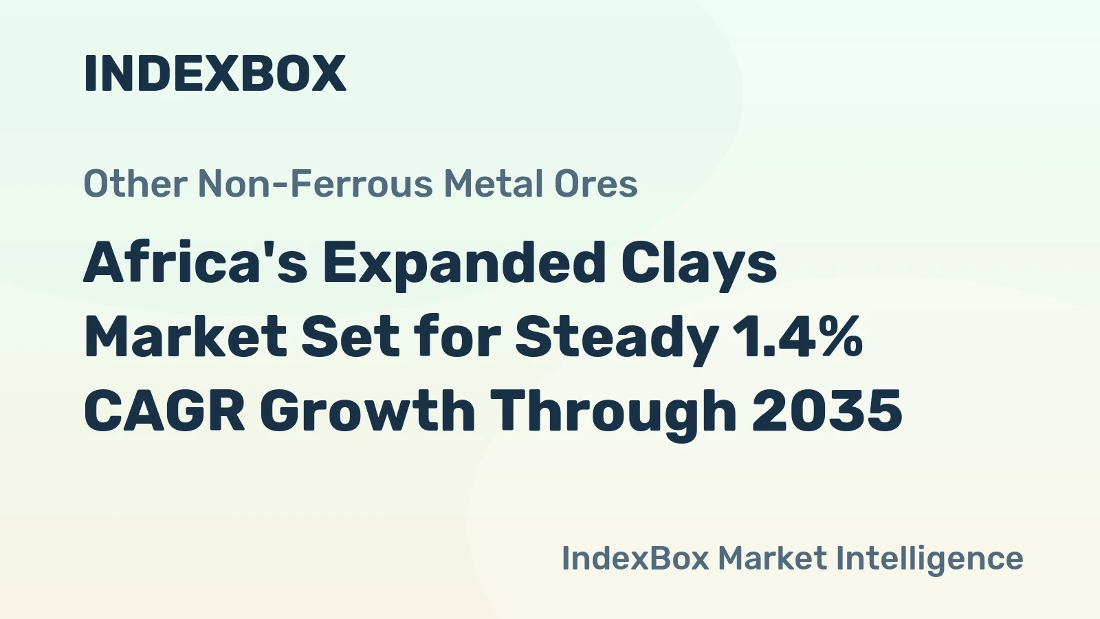 Africa's Expanded Clays Market Set for Steady 1.4% CAGR Growth Through 2035