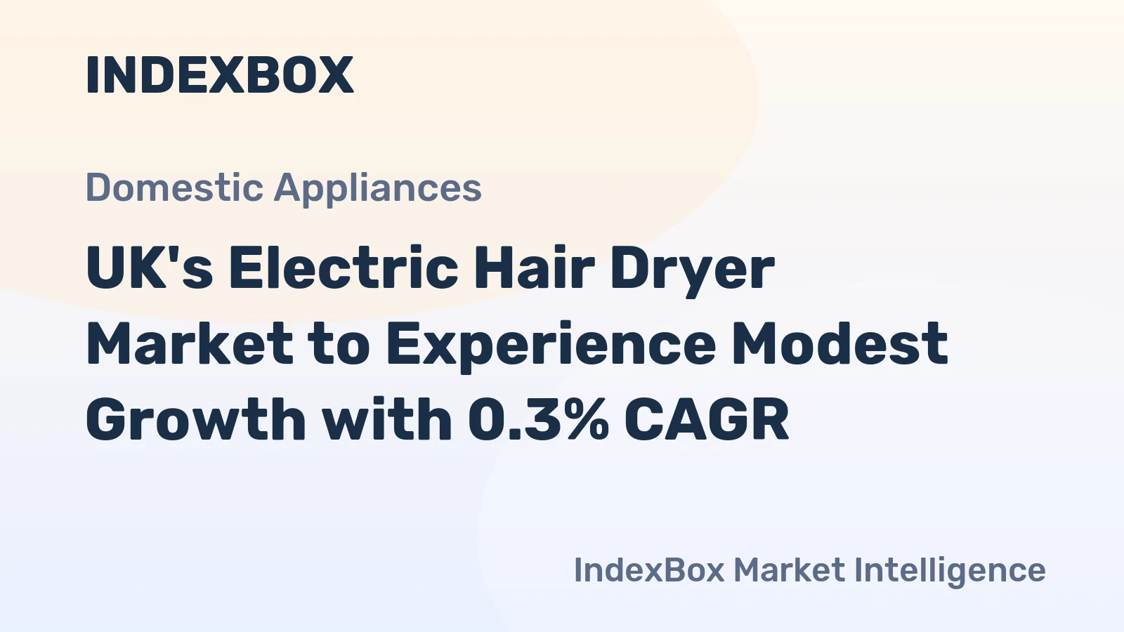 UK's Electric Hair Dryer Market to Experience Modest Growth with 0.3% CAGR