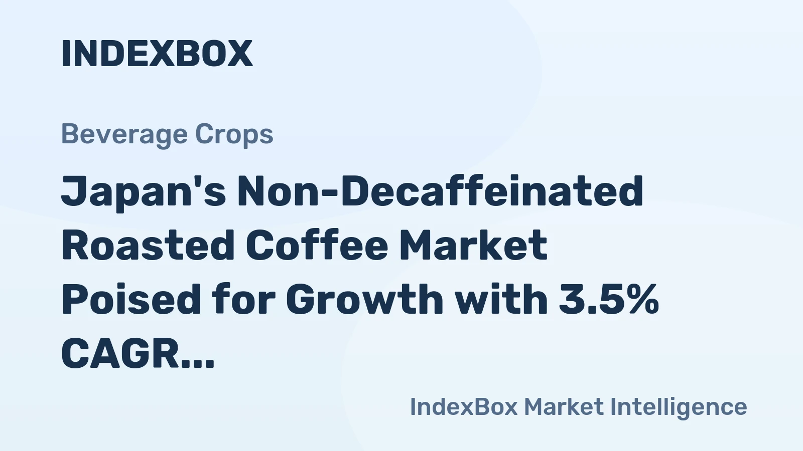Japan's Non-Decaffeinated Roasted Coffee Market Poised for Growth with 3.5% CAGR in Value