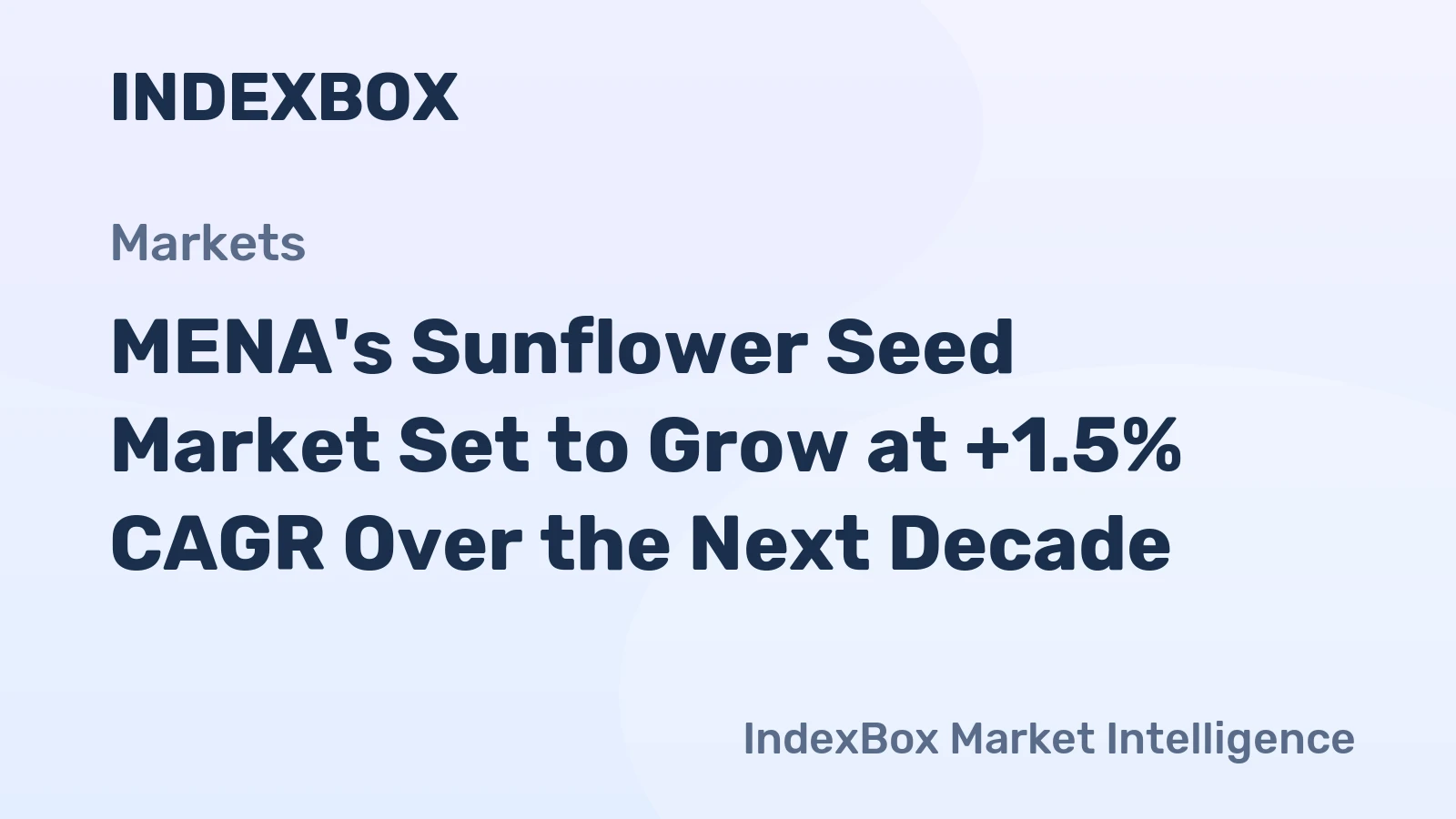 MENA's Sunflower Seed Market Set to Grow at +1.5% CAGR Over the Next Decade