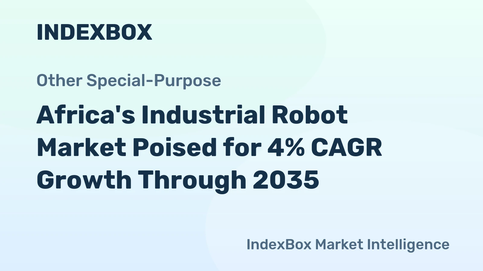 Africa's Industrial Robot Market Poised for 4% CAGR Growth Through 2035