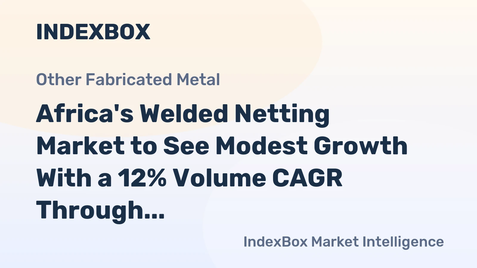 Africa's Welded Netting Market to See Modest Growth With a 12% Volume CAGR Through 2035