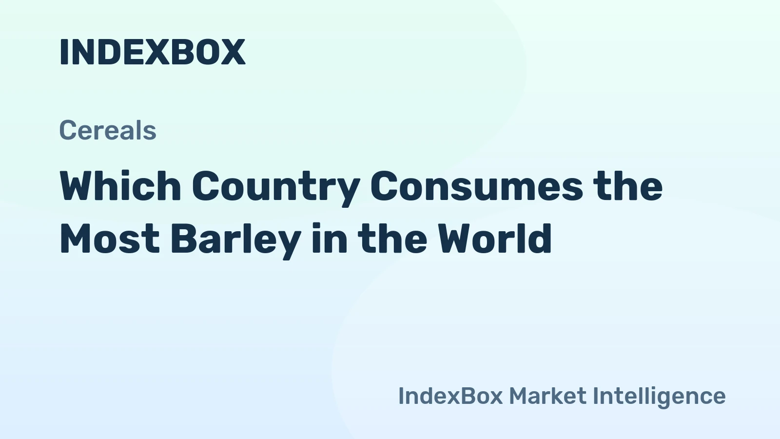 Which Country Consumes the Most Barley in the World?