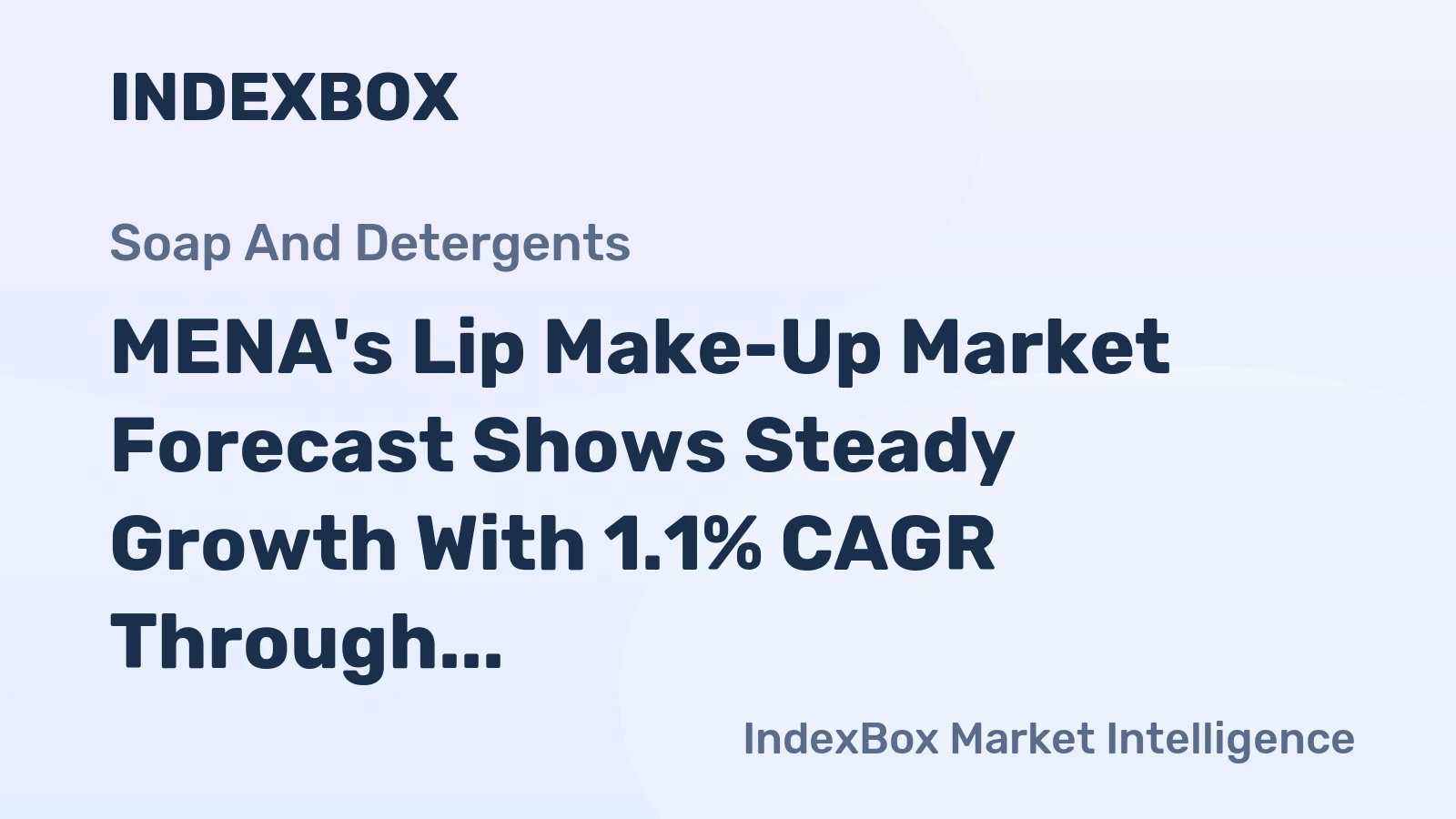 MENA's Lip Make-Up Market Forecast Shows Steady Growth With 1.1% CAGR Through 2035