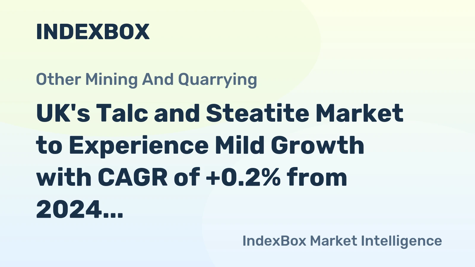 UK's Talc and Steatite Market to Experience Mild Growth with CAGR of +0.2% from 2024 to 2035