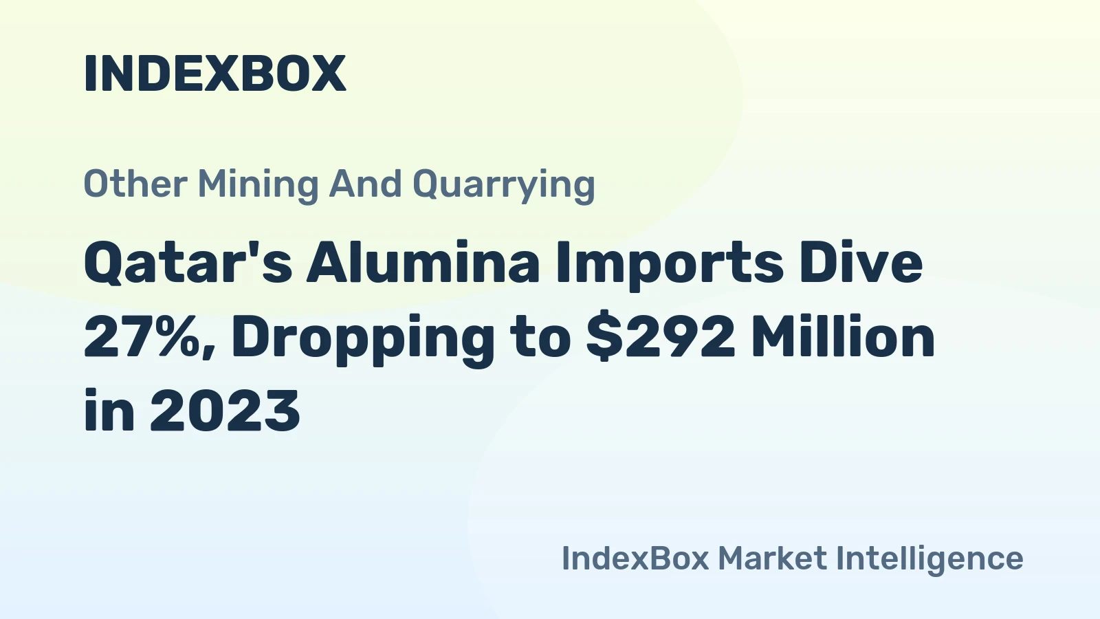 Qatar's Alumina Imports Dive 27%, Dropping to $292 Million in 2023