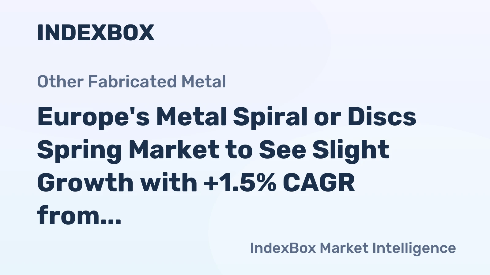 Europe's Metal Spiral or Discs Spring Market to See Slight Growth with +1.5% CAGR from 2024 to 2035