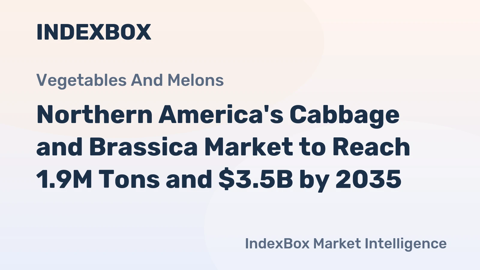 Northern America's Cabbage and Brassica Market to Reach 1.9M Tons and $3.5B by 2035