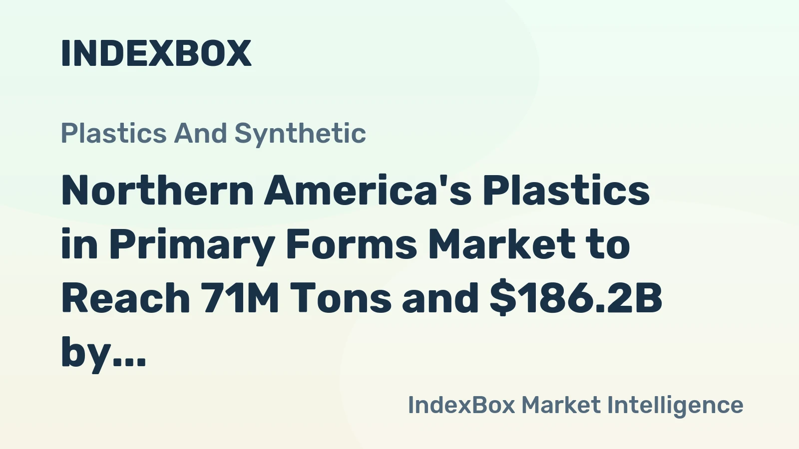 Northern America's Plastics in Primary Forms Market to Reach 71M Tons and $186.2B by 2035