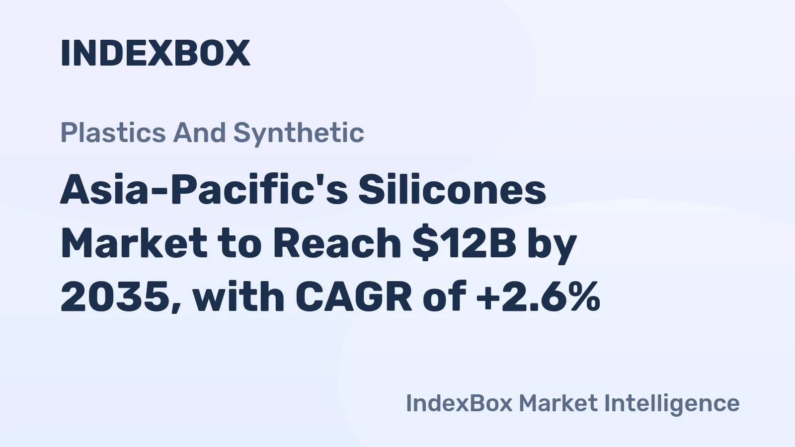 Asia-Pacific's Silicones Market to Reach $12B by 2035, with CAGR of +2.6%