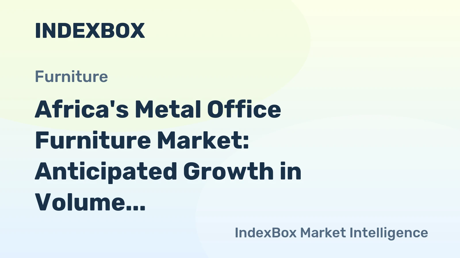 Africa's Metal Office Furniture Market: Anticipated Growth in Volume and Value Over Next Decade