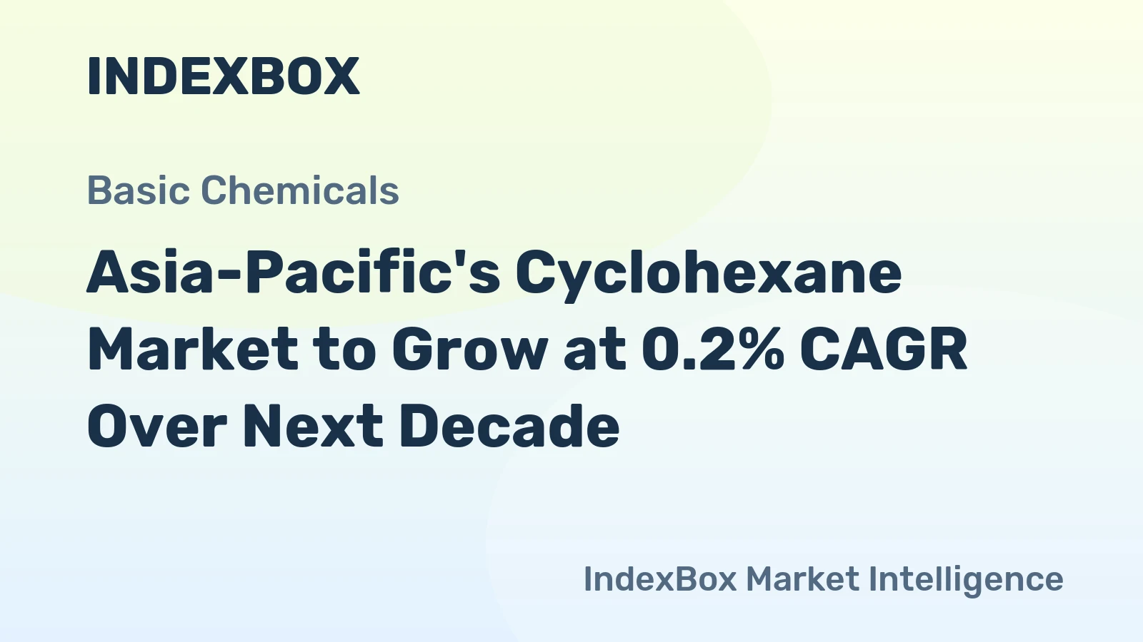 Asia-Pacific's Cyclohexane Market to Grow at 0.2% CAGR Over Next Decade