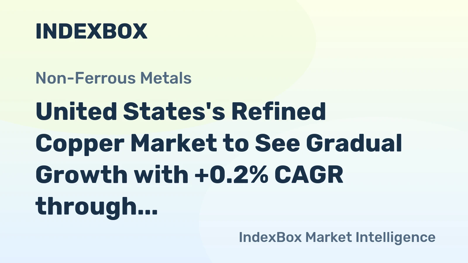 United States's Refined Copper Market to See Gradual Growth with +0.2% CAGR through 2035