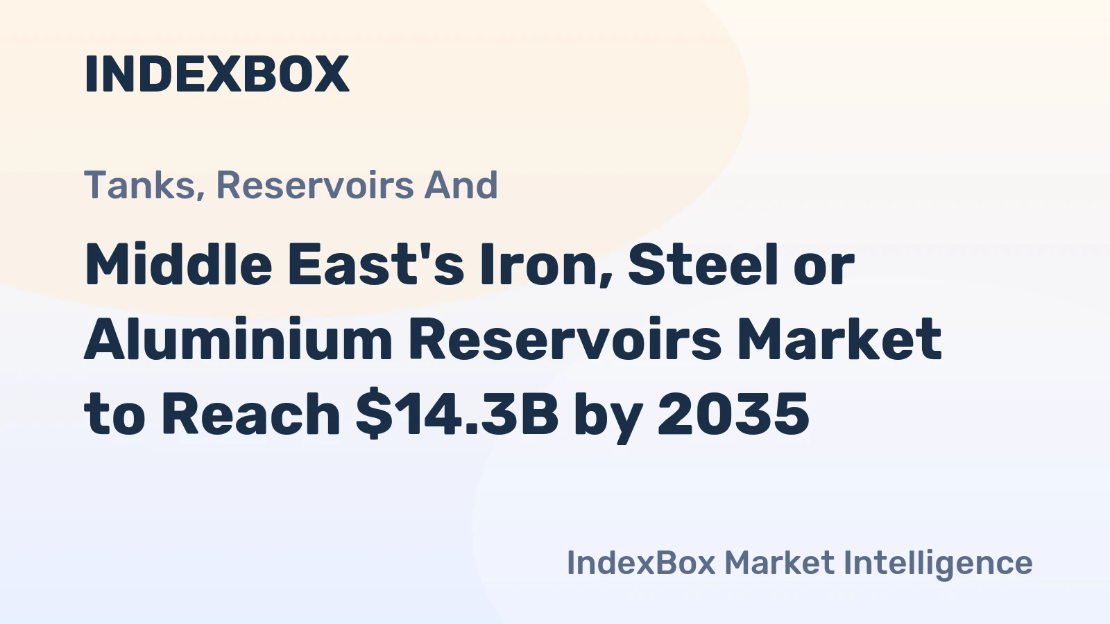 Middle East's Iron, Steel or Aluminium Reservoirs Market to Reach $14.3B by 2035