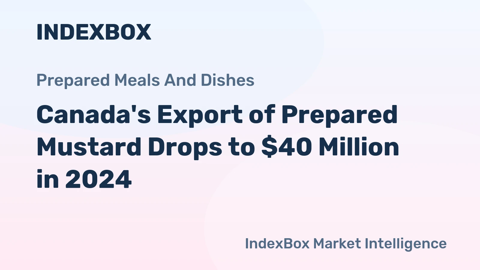 Canada's Export of Prepared Mustard Drops to $40 Million in 2024