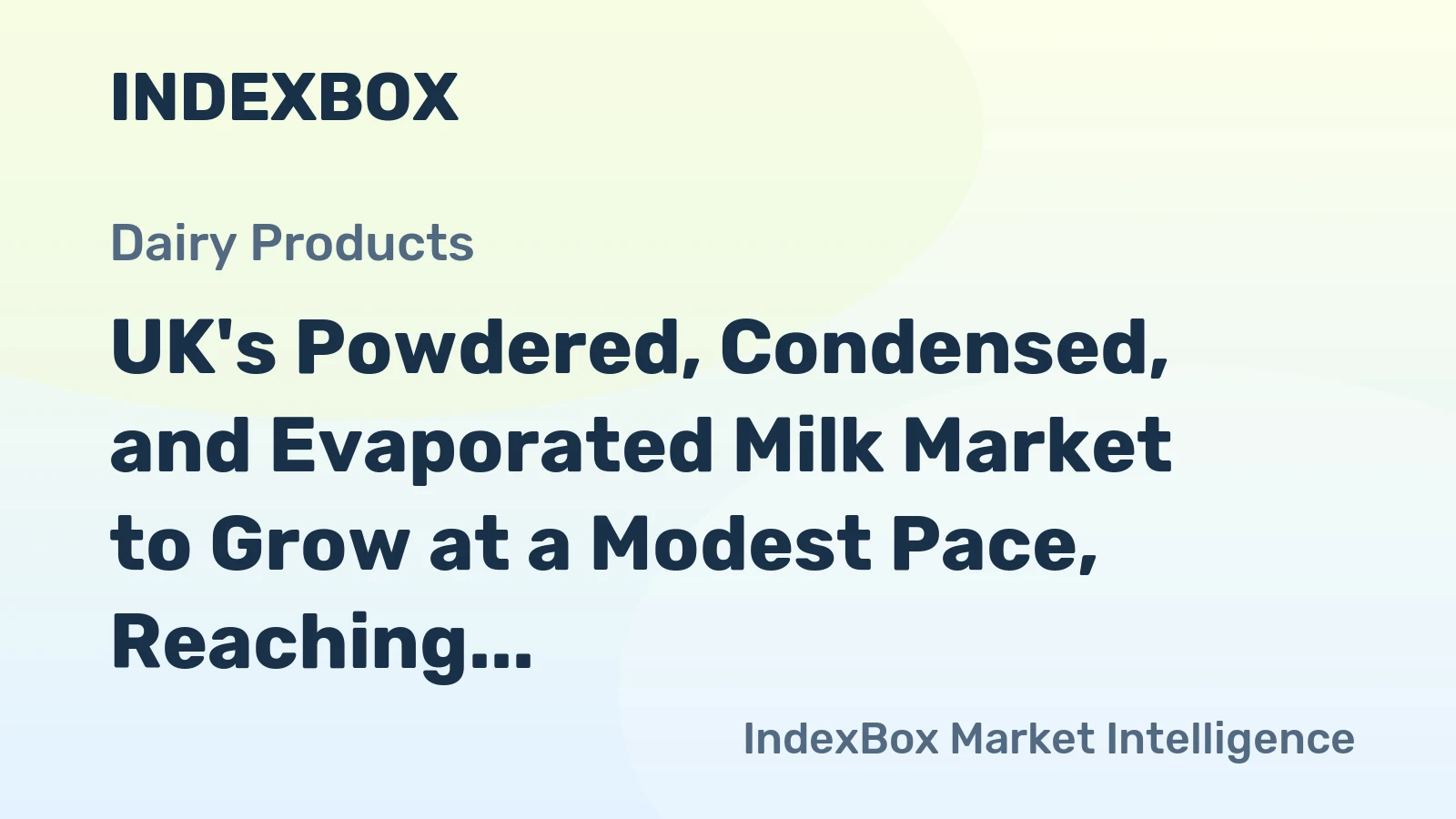 UK's Powdered, Condensed, and Evaporated Milk Market to Grow at a Modest Pace, Reaching 340K Tons and $895M by 2035