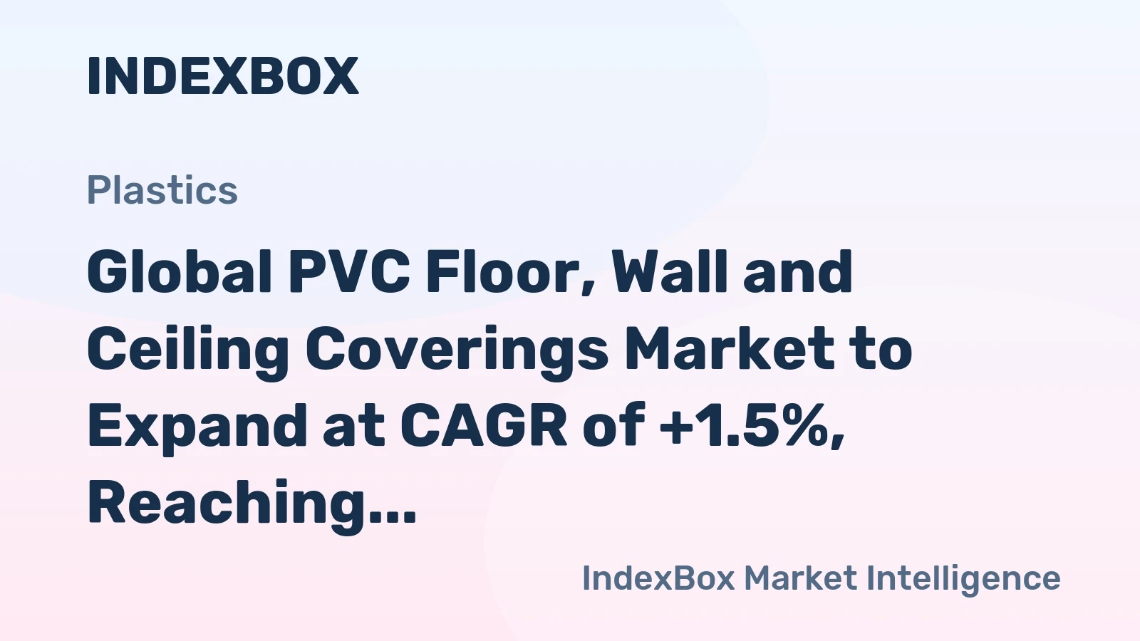 Global PVC Floor, Wall and Ceiling Coverings Market to Expand at CAGR of +1.5%, Reaching $17.3B by 2035