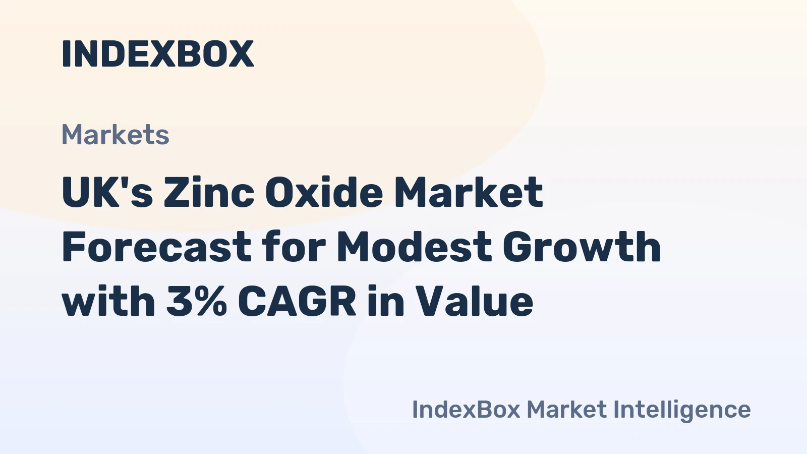 UK's Zinc Oxide Market Forecast for Modest Growth with 3% CAGR in Value