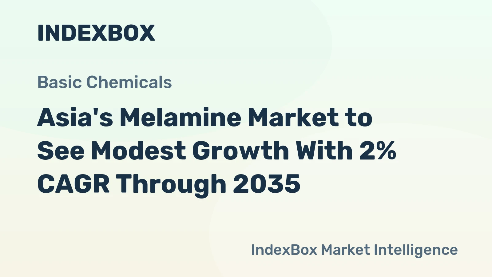 Asia's Melamine Market to See Modest Growth With 2% CAGR Through 2035