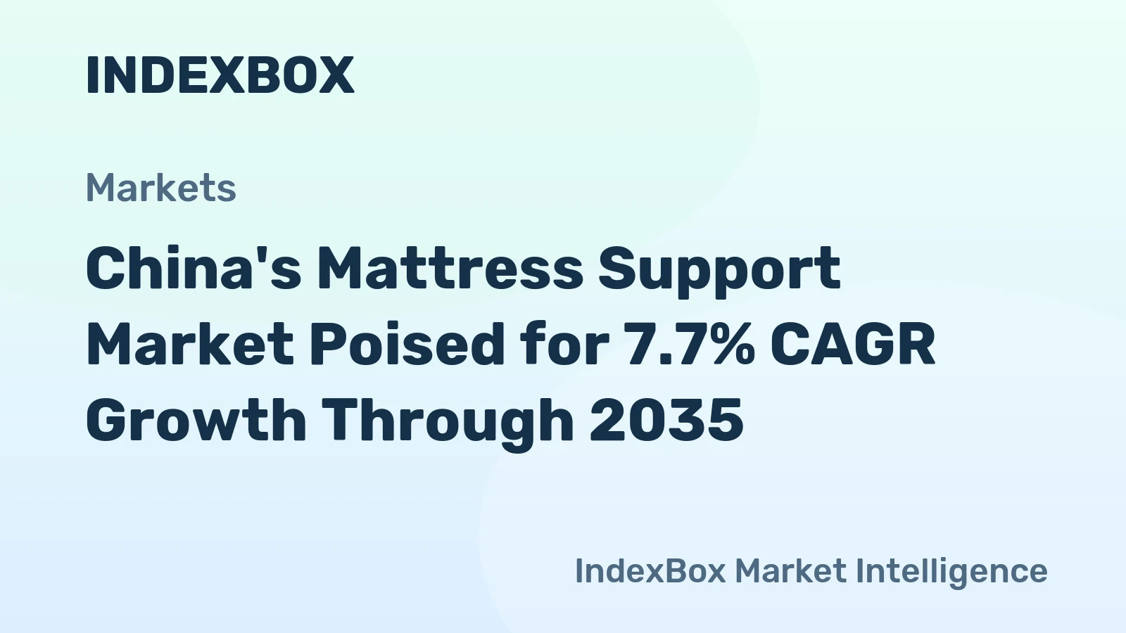 China's Mattress Support Market Poised for 7.7% CAGR Growth Through 2035