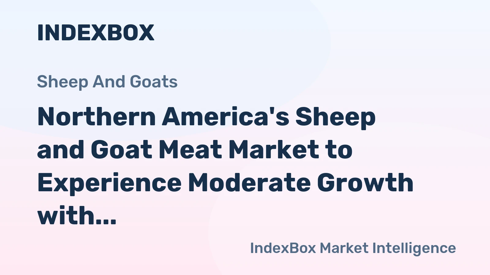 Northern America's Sheep and Goat Meat Market to Experience Moderate Growth with +1.1% CAGR