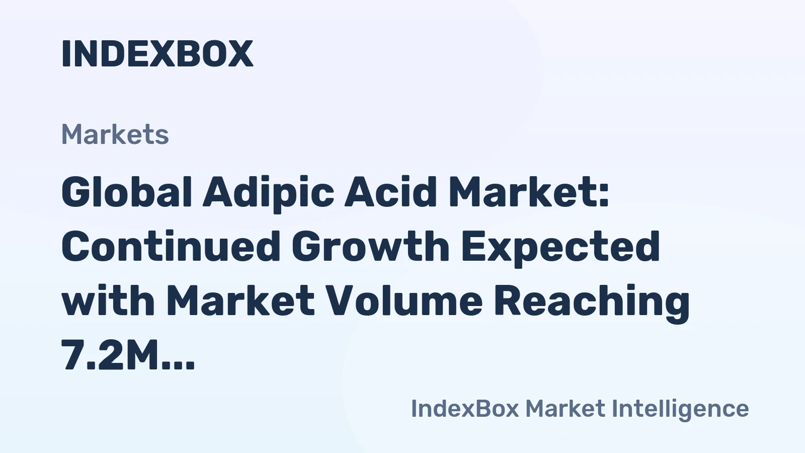 Global Adipic Acid Market: Continued Growth Expected with Market Volume Reaching 7.2M Tons and Value Reaching $16.7B by 2035