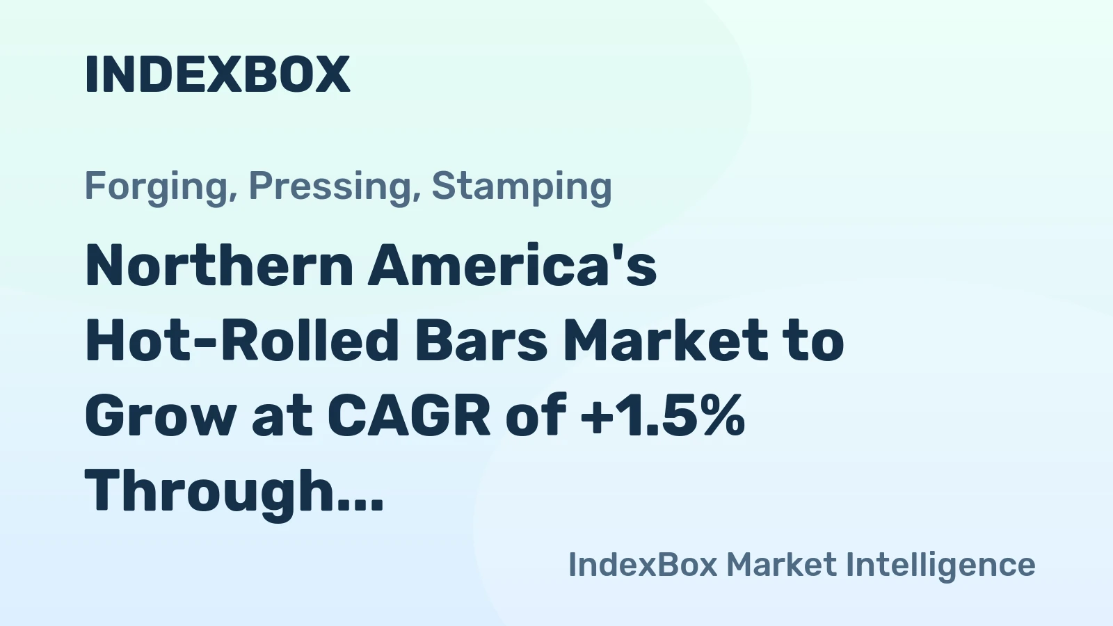 Northern America's Hot-Rolled Bars Market to Grow at CAGR of +1.5% Through 2035