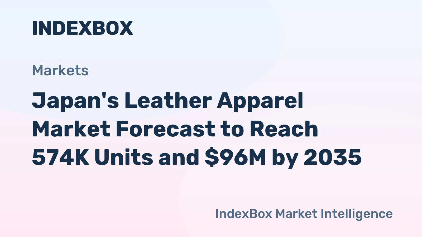 Japan's Leather Apparel Market Forecast to Reach 574K Units and $96M by 2035