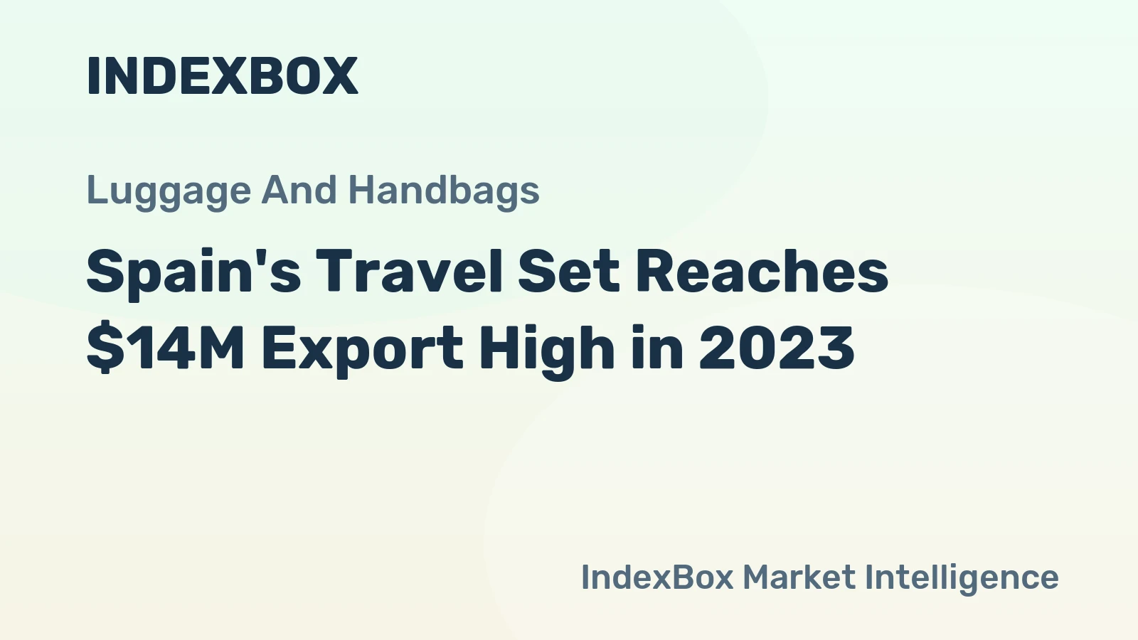 Spain's Travel Set Reaches $14M Export High in 2023