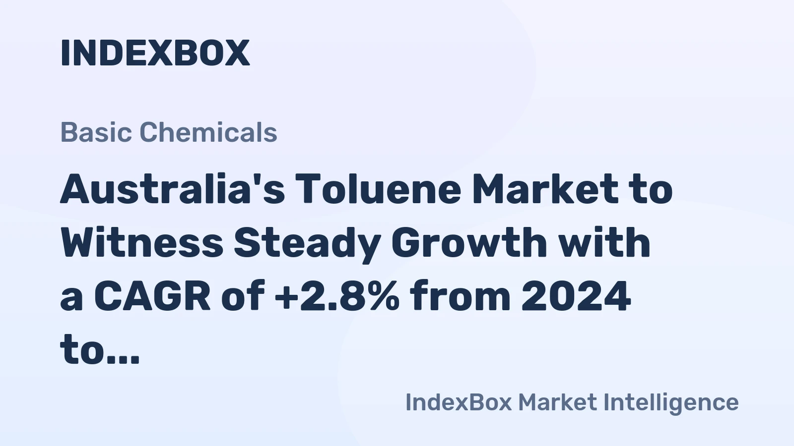 Australia's Toluene Market to Witness Steady Growth with a CAGR of +2.8% from 2024 to 2035
