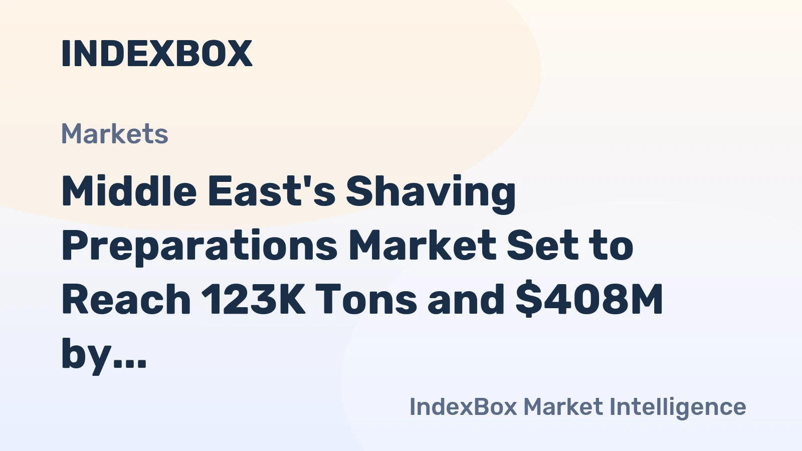 Middle East's Shaving Preparations Market Set to Reach 123K Tons and $408M by 2035