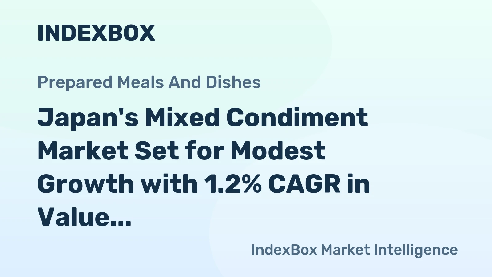 Japan's Mixed Condiment Market Set for Modest Growth with 1.2% CAGR in Value Through 2035