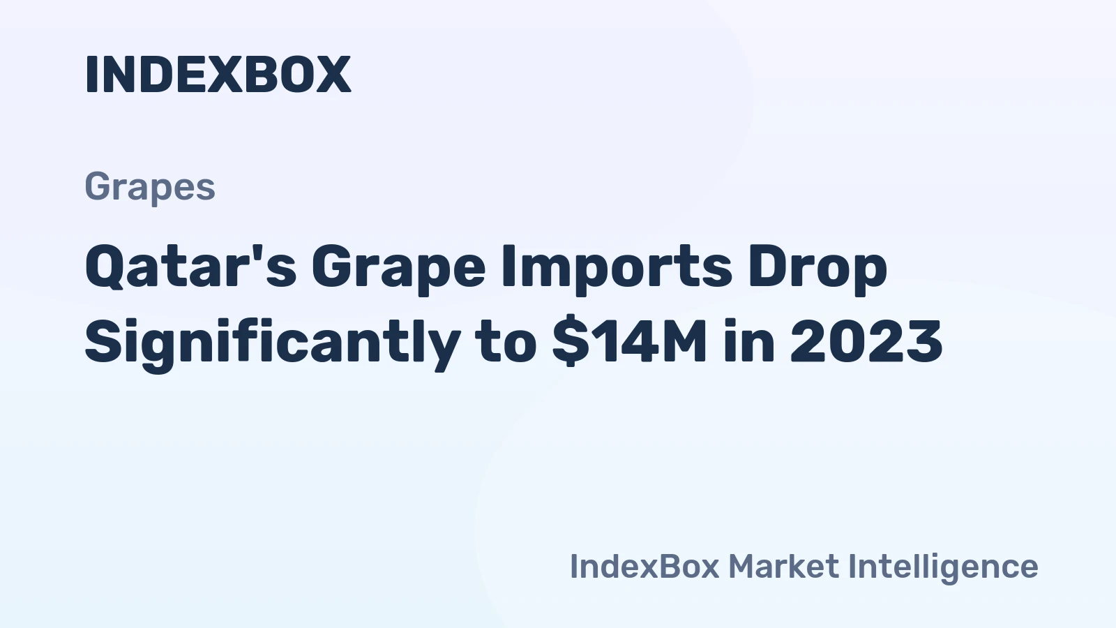 Qatar's Grape Imports Drop Significantly to $14M in 2023