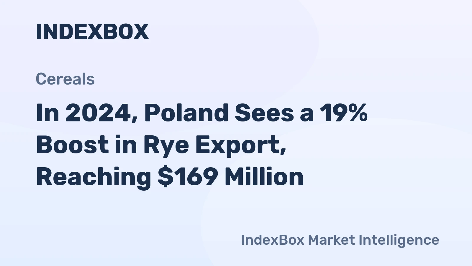 In 2024, Poland Sees a 19% Boost in Rye Export, Reaching $169 Million