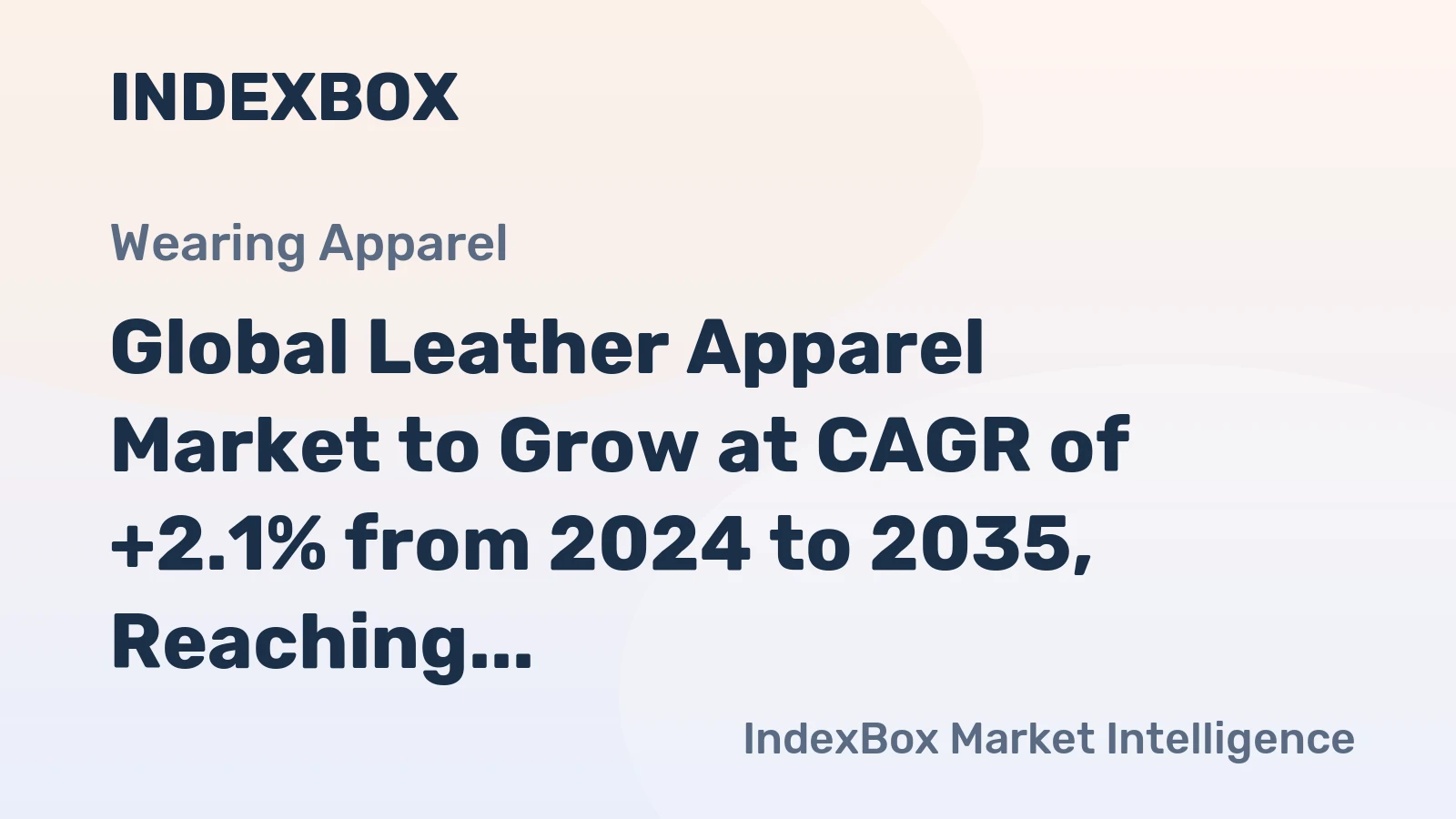 Global Leather Apparel Market to Grow at CAGR of +2.1% from 2024 to 2035, Reaching 304M Units