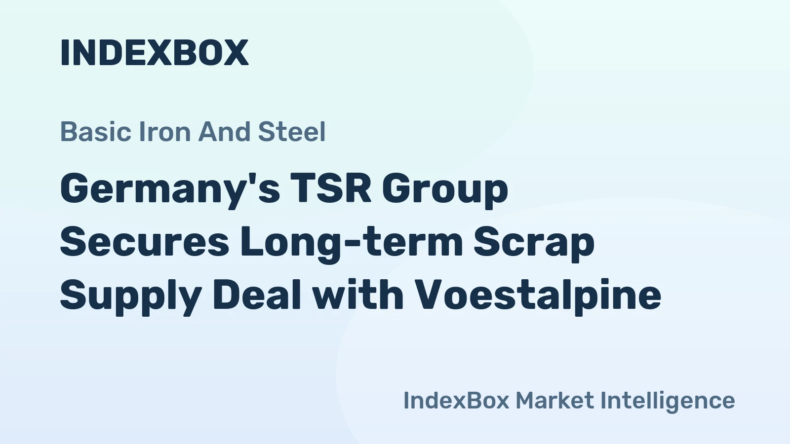 Germany's TSR Group Secures Long-term Scrap Supply Deal with Voestalpine