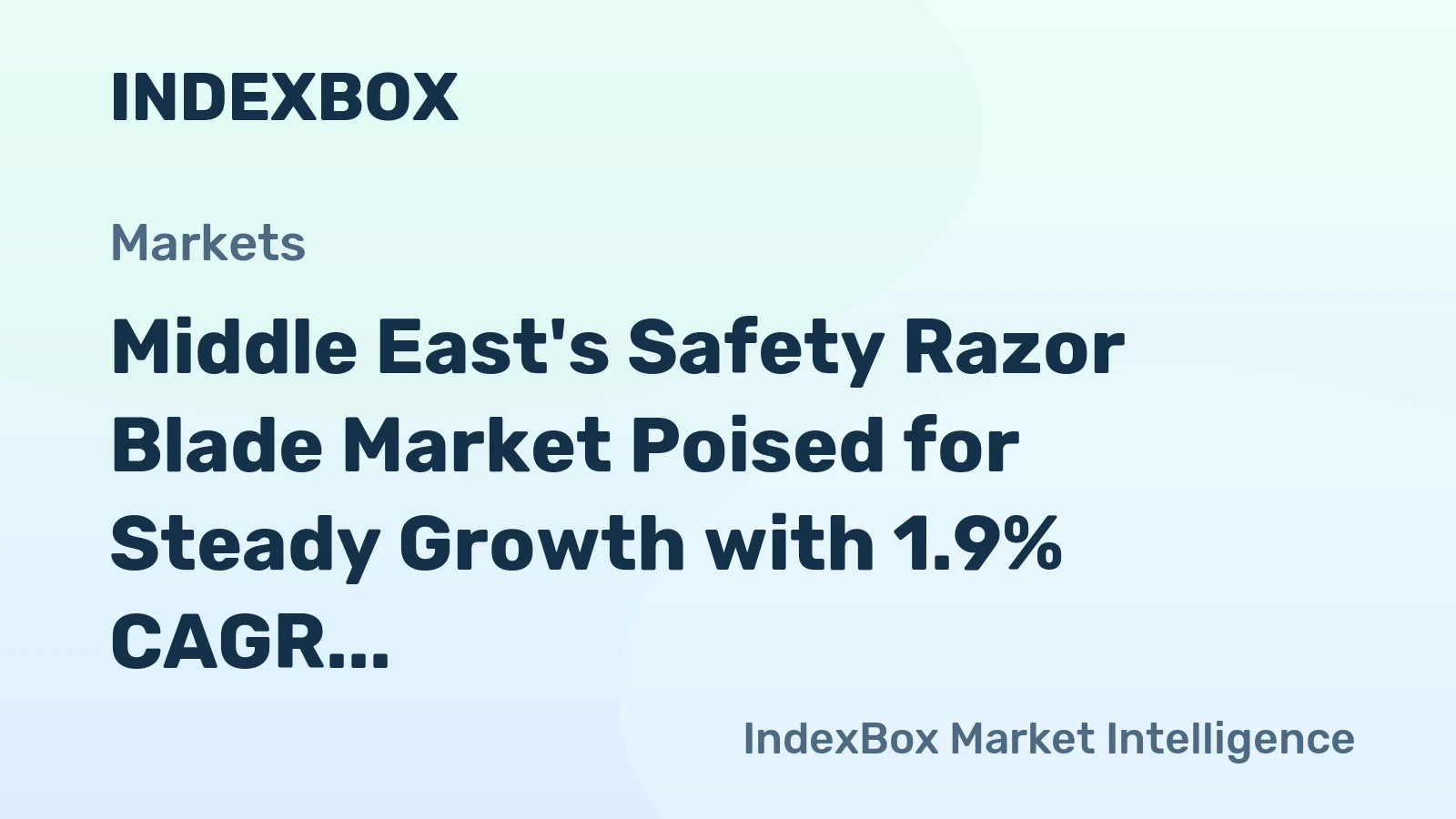 Middle East's Safety Razor Blade Market Poised for Steady Growth with 1.9% CAGR in Value