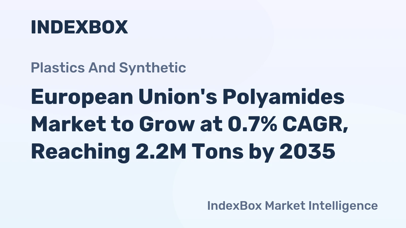 European Union's Polyamides Market to Grow at 0.7% CAGR, Reaching 2.2M Tons by 2035