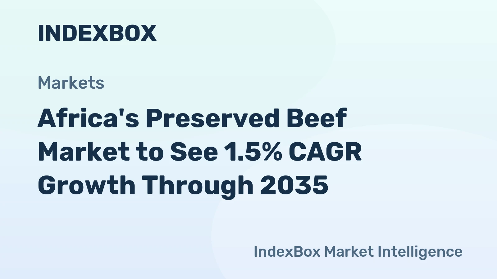 Africa's Preserved Beef Market to See 1.5% CAGR Growth Through 2035