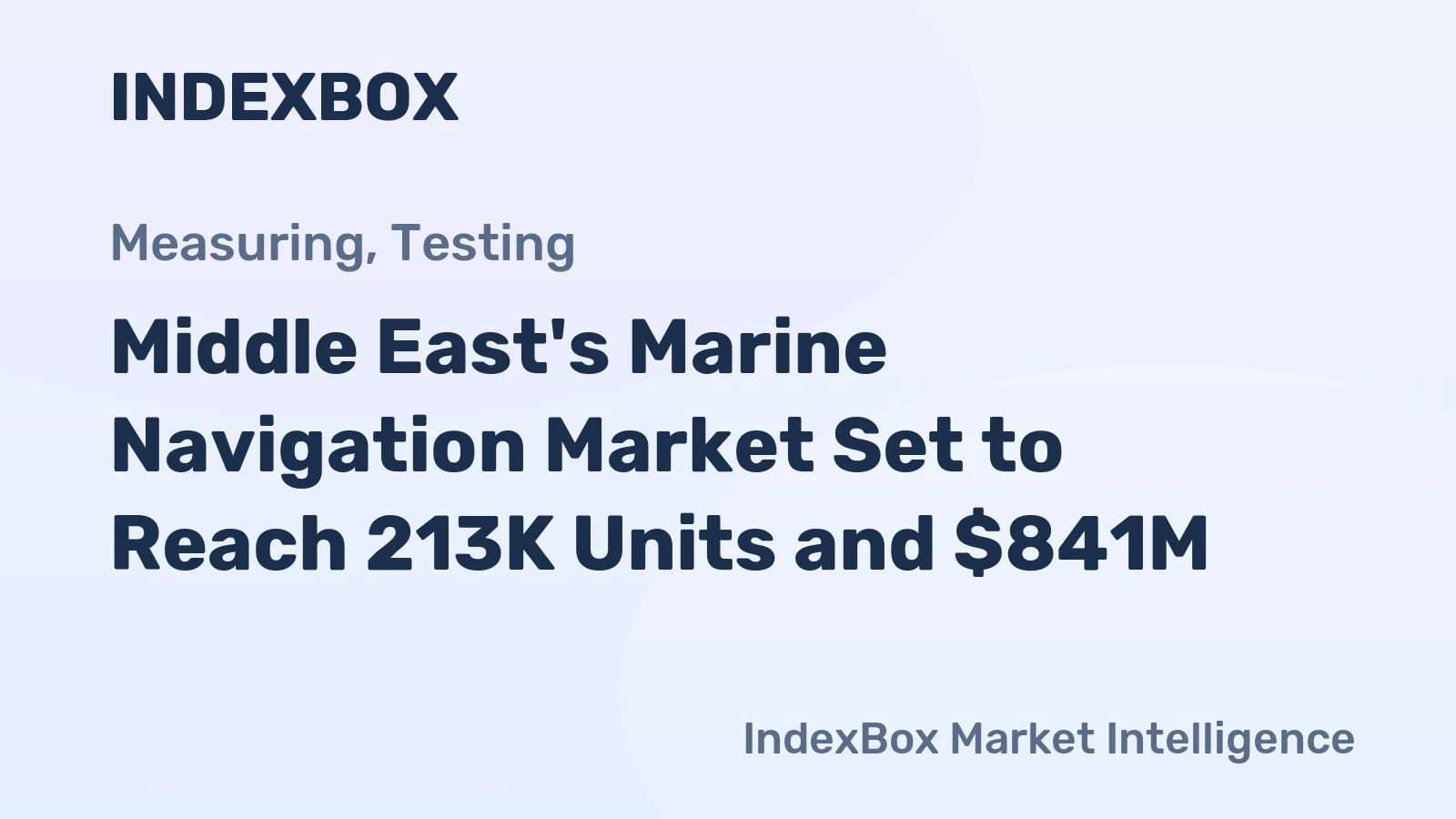 Middle East's Marine Navigation Market Set to Reach 213K Units and $841M