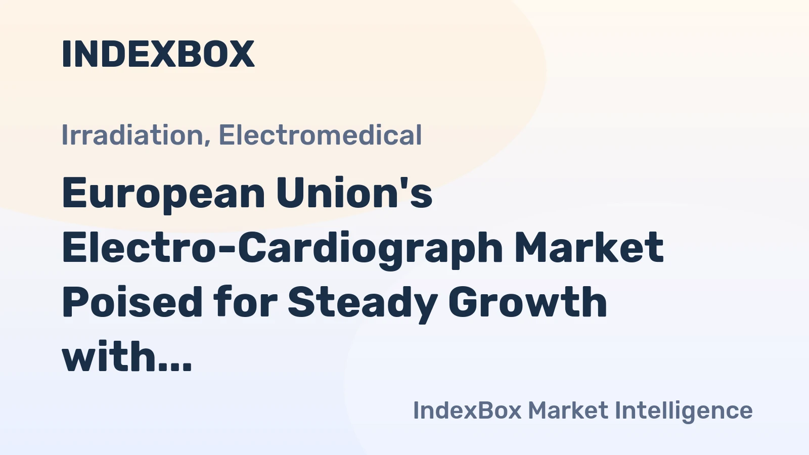 European Union's Electro-Cardiograph Market Poised for Steady Growth with a 3% CAGR in Value Through 2035