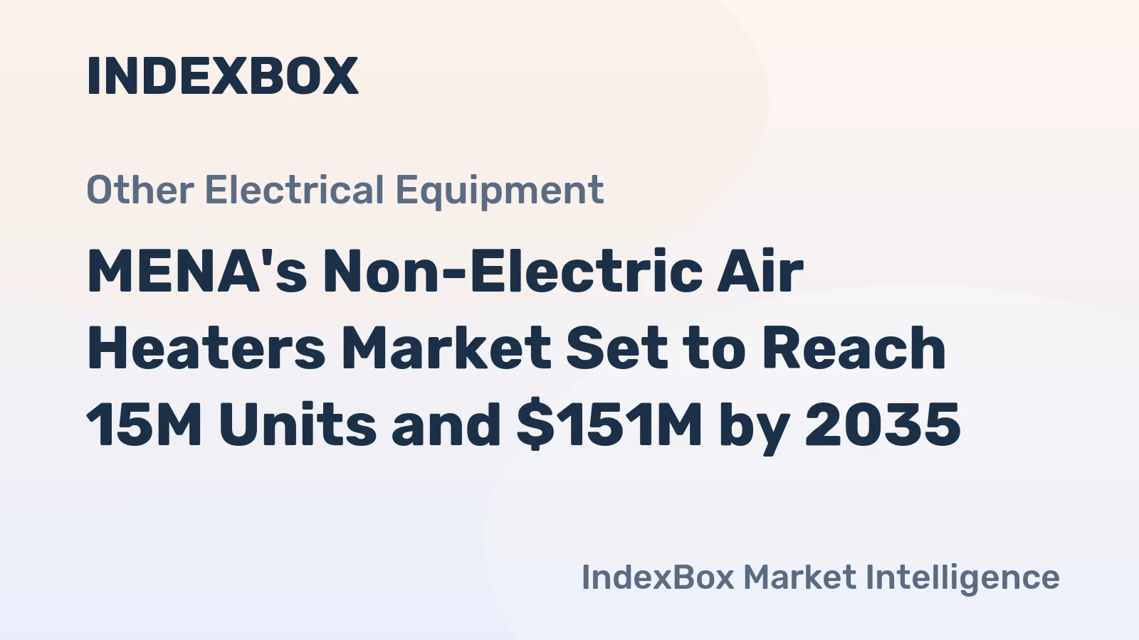 MENA's Non-Electric Air Heaters Market Set to Reach 15M Units and $151M by 2035
